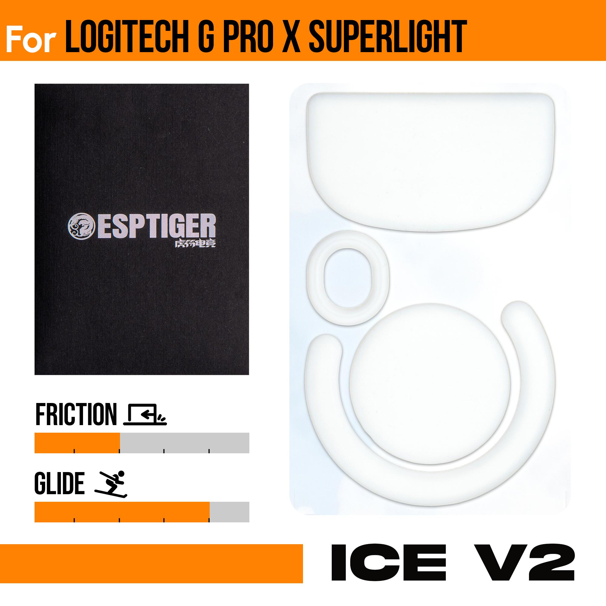 ICE V2 Mouse Skates For Logitech G-PRO X SUPERLIGHT – EspTiger