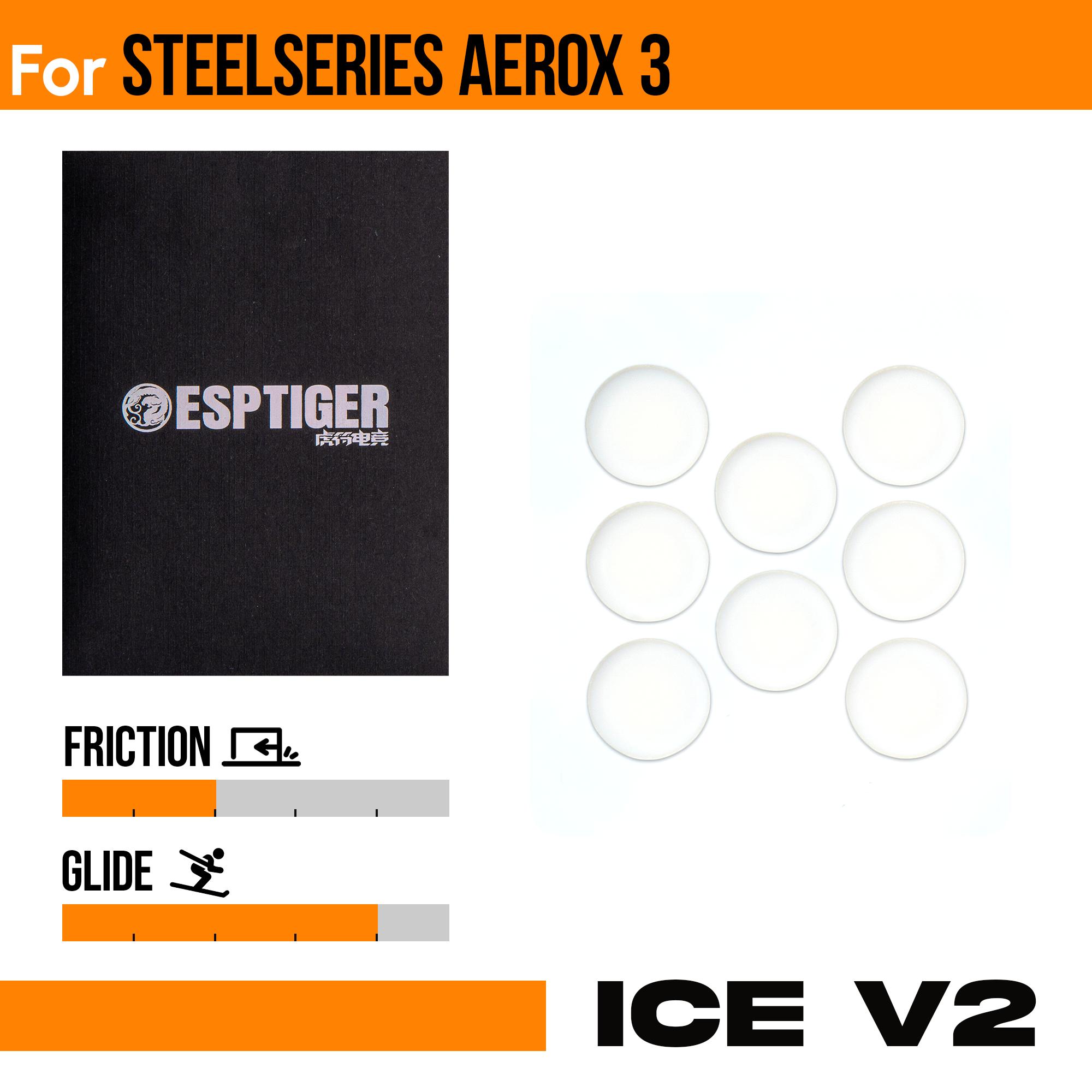ICE V2 Mouse Skates For SteelSeries Aerox 3 – EspTiger